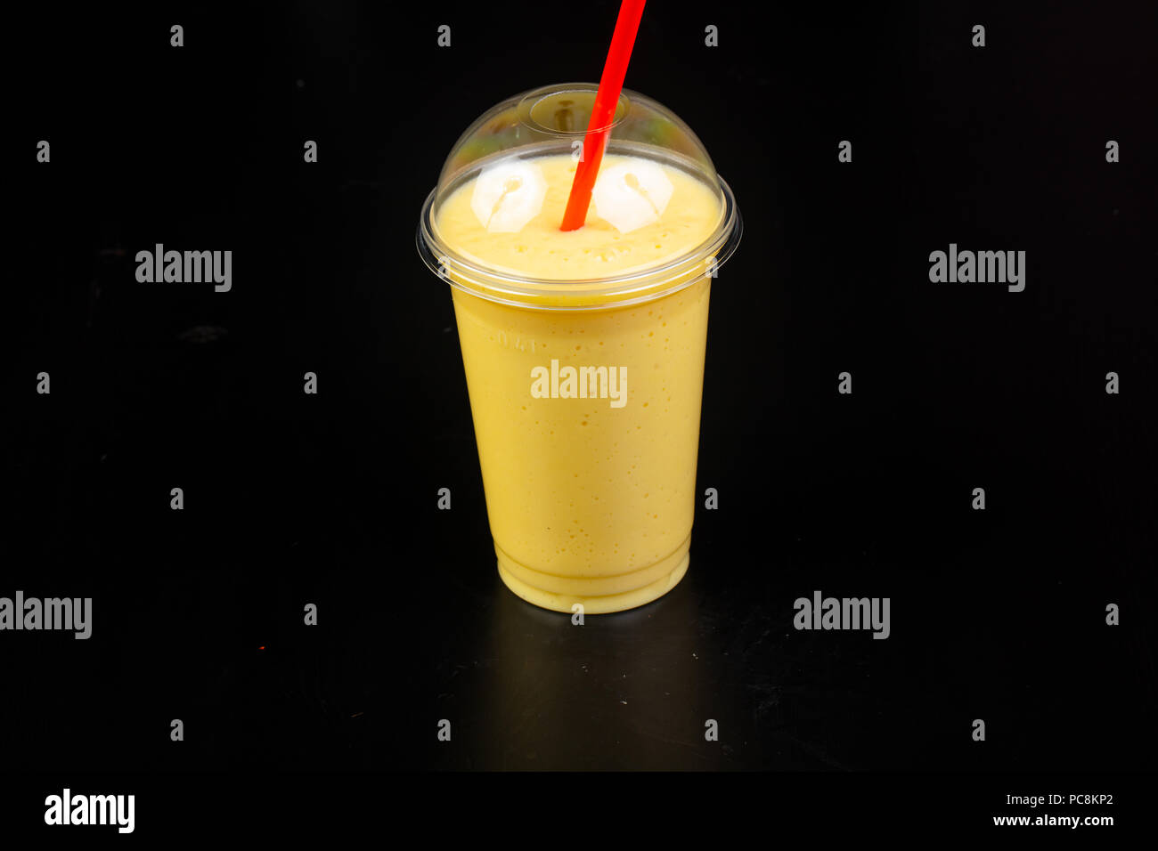 Sweet cold mango shake juice Stock Photo - Alamy