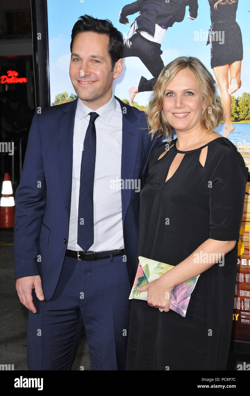 Paul Rudd, wife at Wanderlust Premiere at the Westwood Village Theatre ...