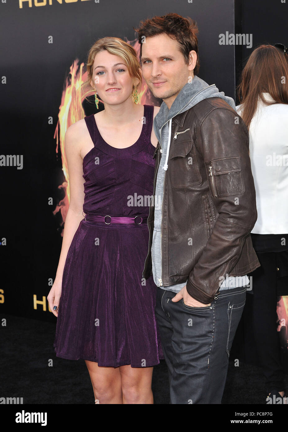 Peter Facinelli and daughter Luca at The Hunger Games Premiere at the ...