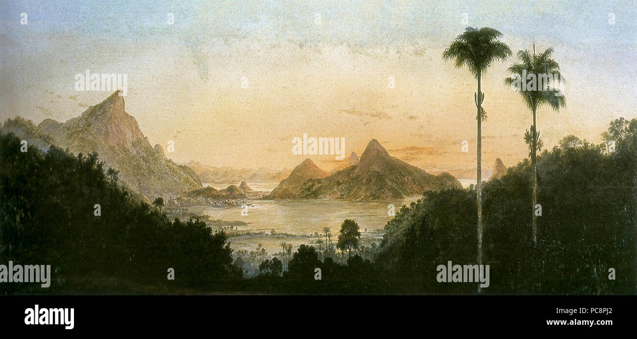 65 Nicola Facchinetti - Lagoa Rodrigo de Freitas, Rio de Janeiro, ca. 1884 Stock Photo - Alamy
