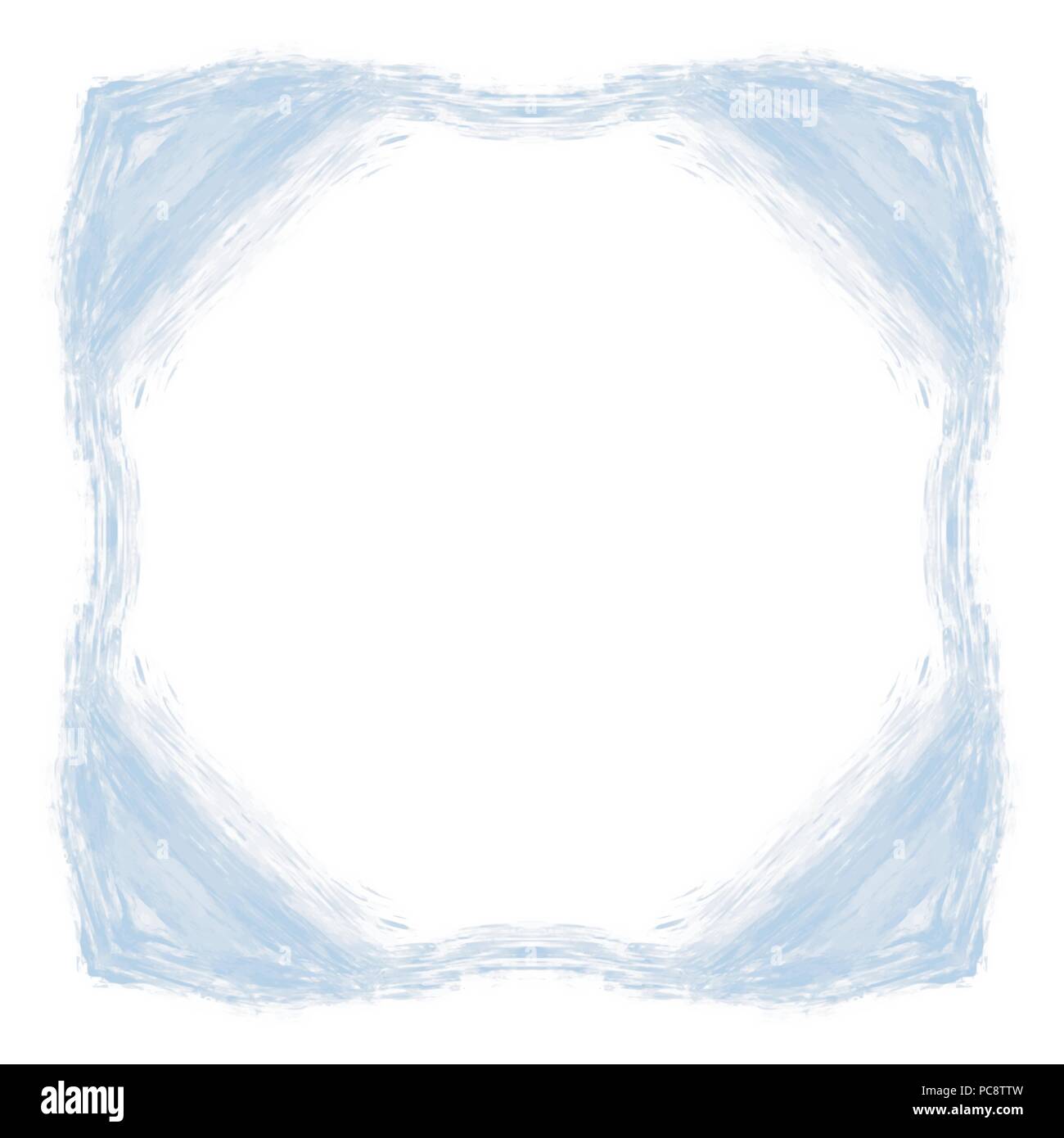 blue brush stroke watercolor frame border pattern, vector illustration ...