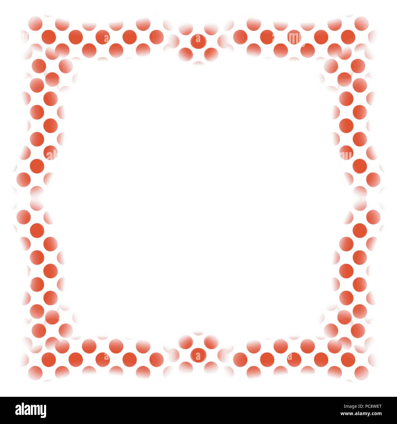 Orange Polka Dot Border
