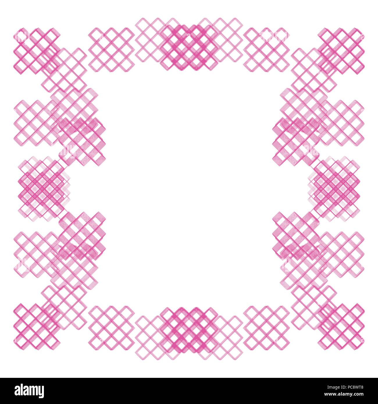 Fancy Border Line Pink