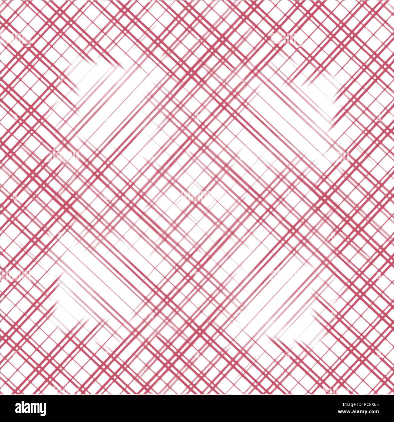 red watercolor checkered lines tile pattern, vector illustration Stock ...
