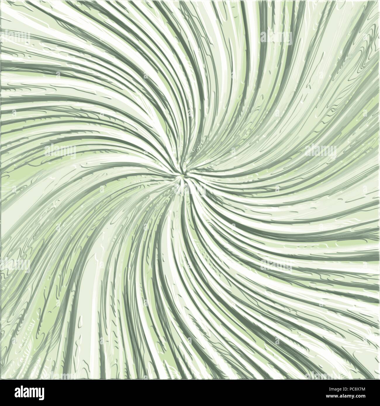 green 3D radial lines structure background pattern, vector illustration ...
