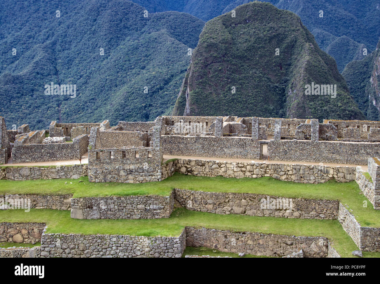 Ancient Inca Ruins at Machu Picchu Stock Photo - Alamy