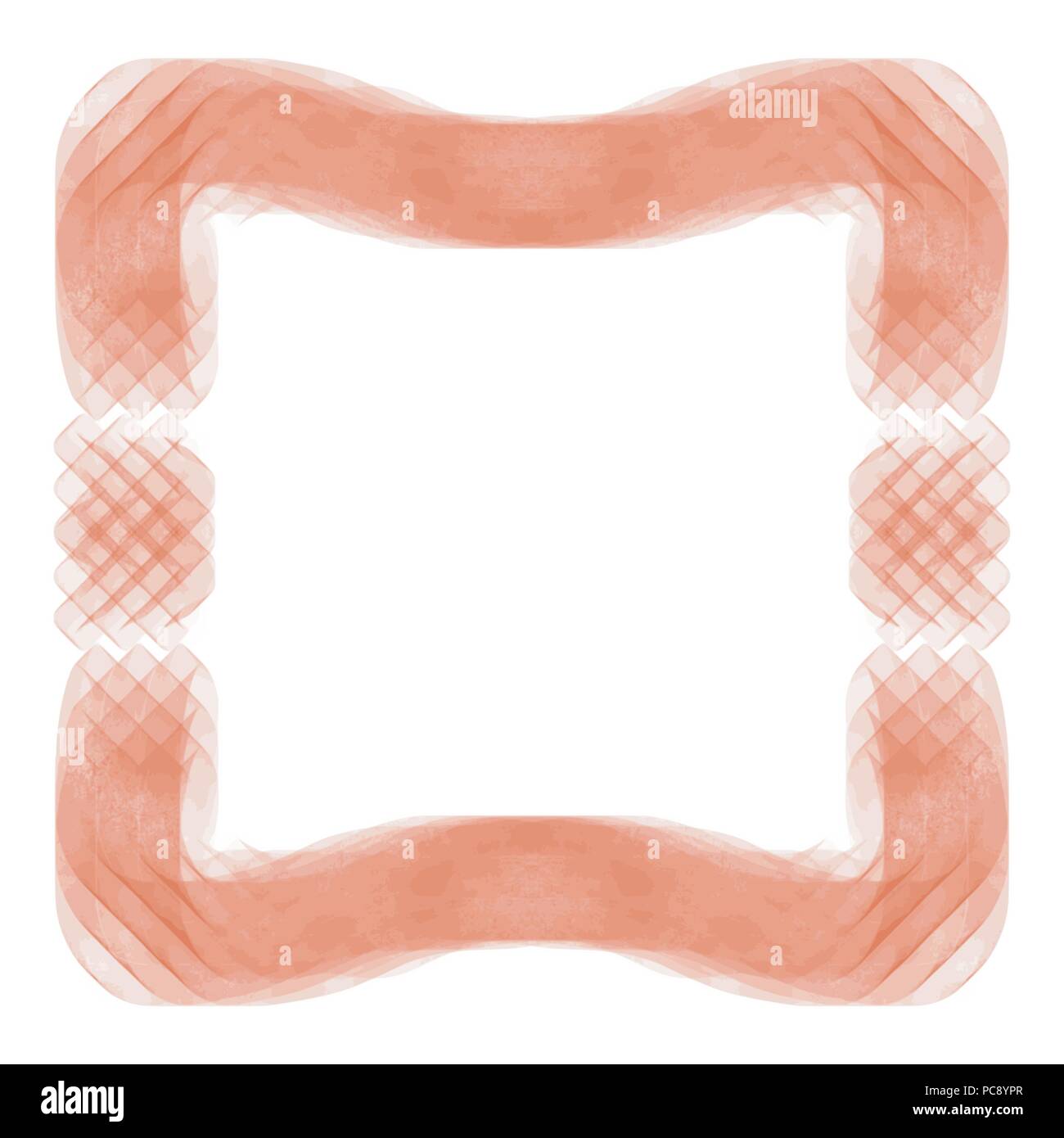 Orange watercolor border hi-res stock photography and images - Alamy