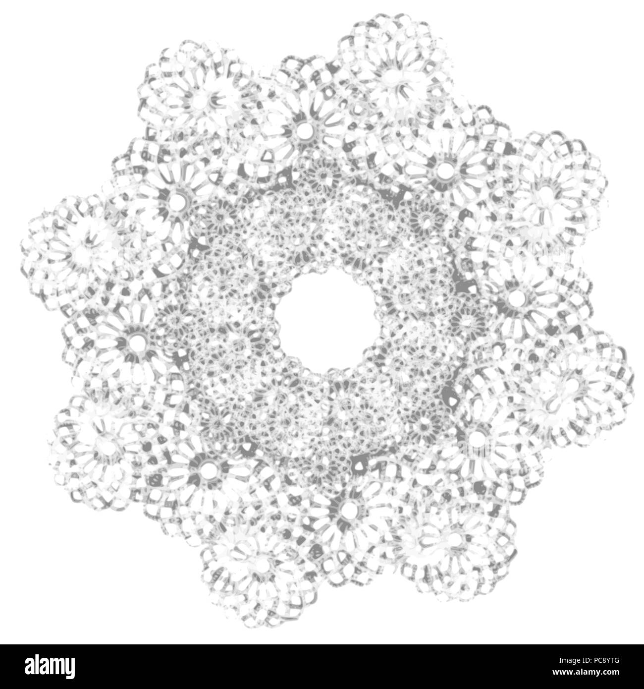 grey watercolor mandala tile pattern, vector illustration Stock Vector ...