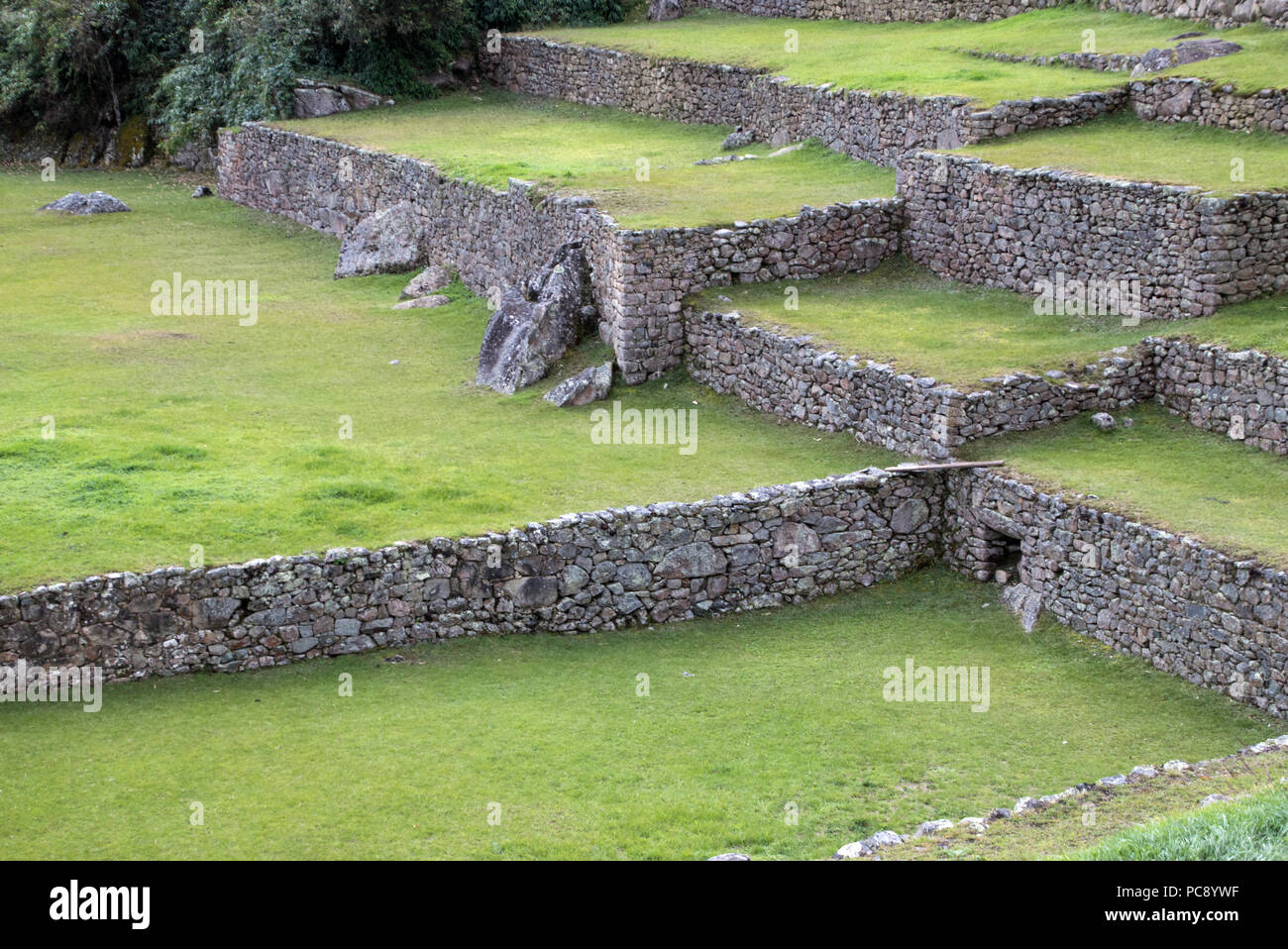 Ancient Inca Ruins at Machu Picchu Stock Photo - Alamy