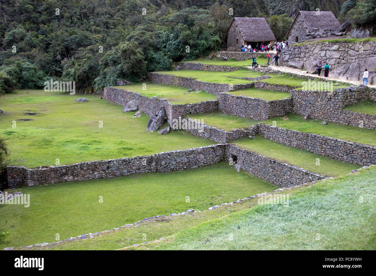 Ancient Inca Ruins at Machu Picchu Stock Photo - Alamy