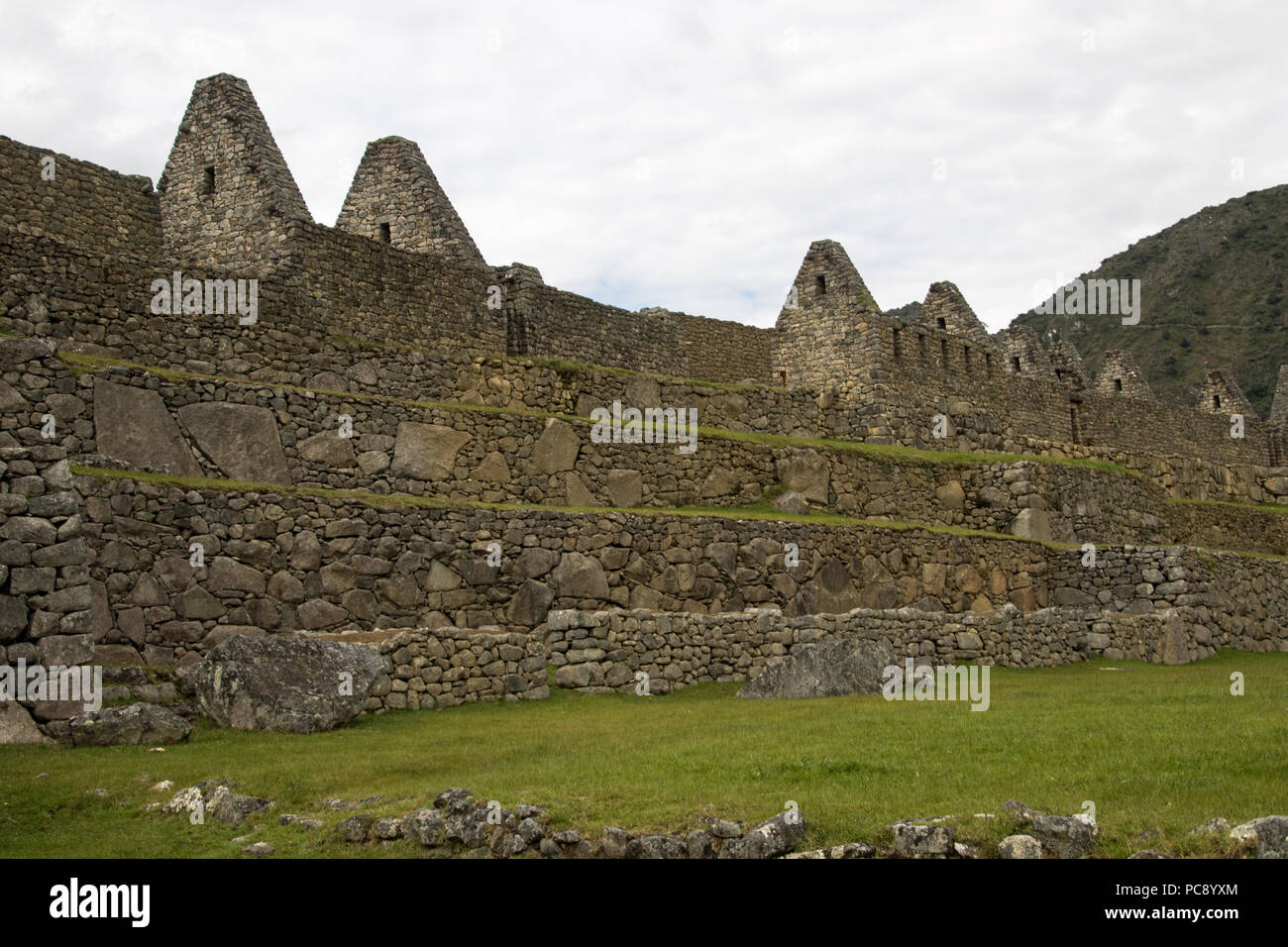Ancient Inca Ruins at Machu Picchu Stock Photo - Alamy