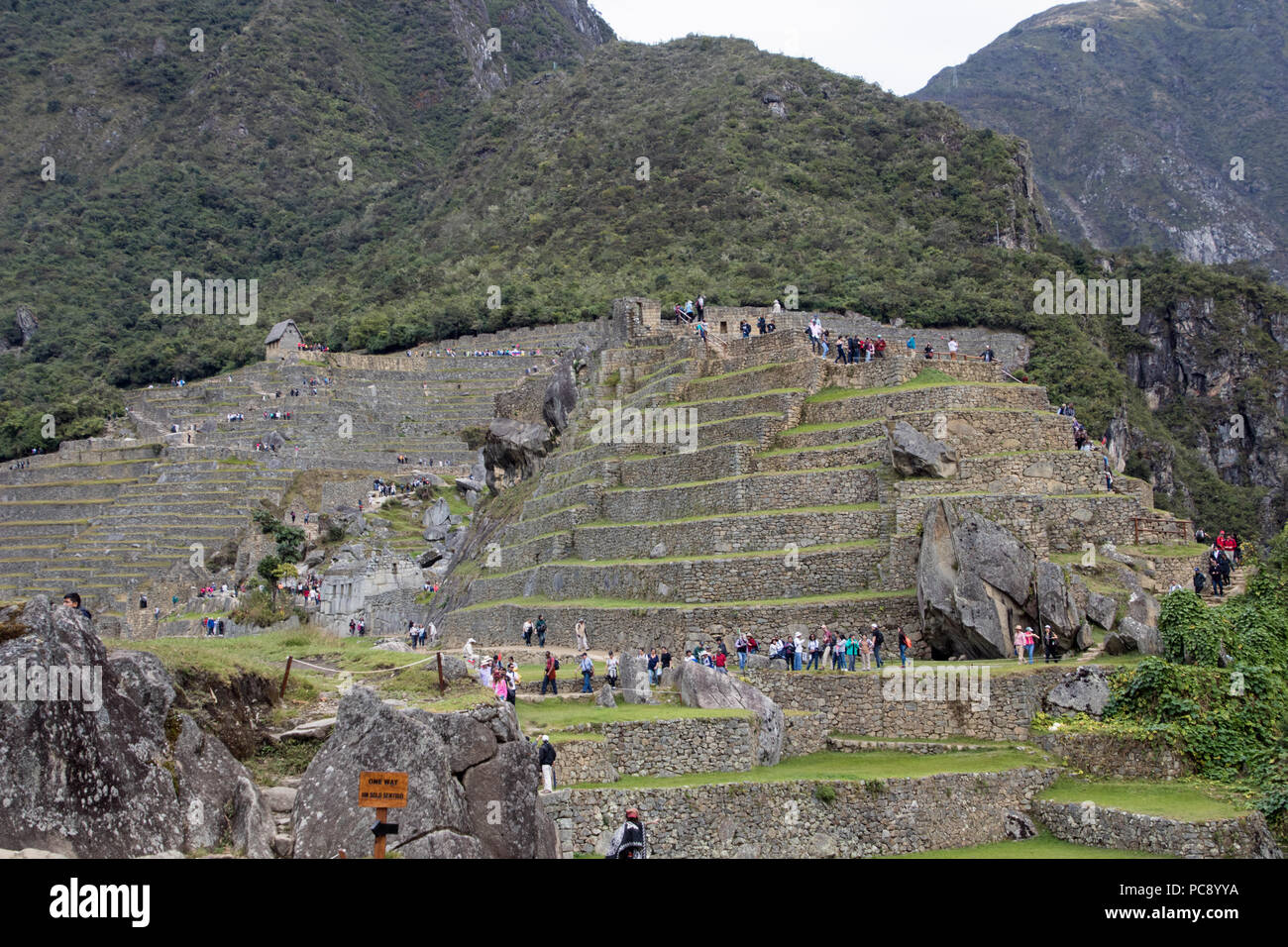 Ancient Inca Ruins at Machu Picchu Stock Photo - Alamy