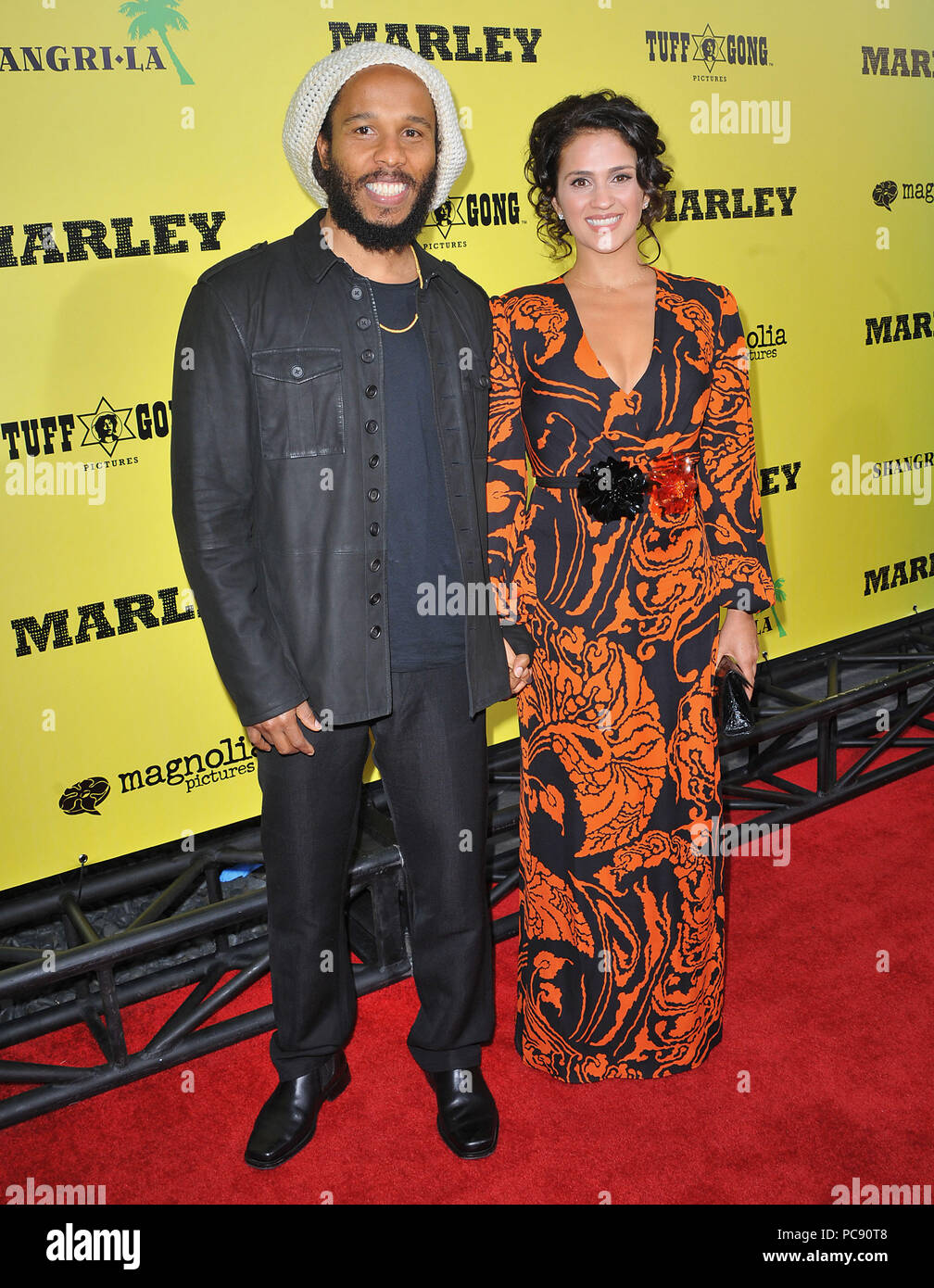 Ziggy Marley, Orly Marley at Marley Premiere at the Acrlight Theatre in ...