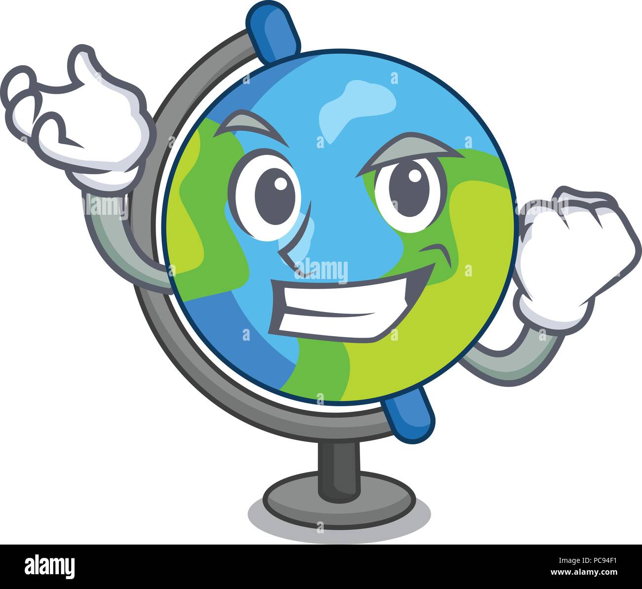 Successful globe character cartoon style Stock Vector Image & Art - Alamy