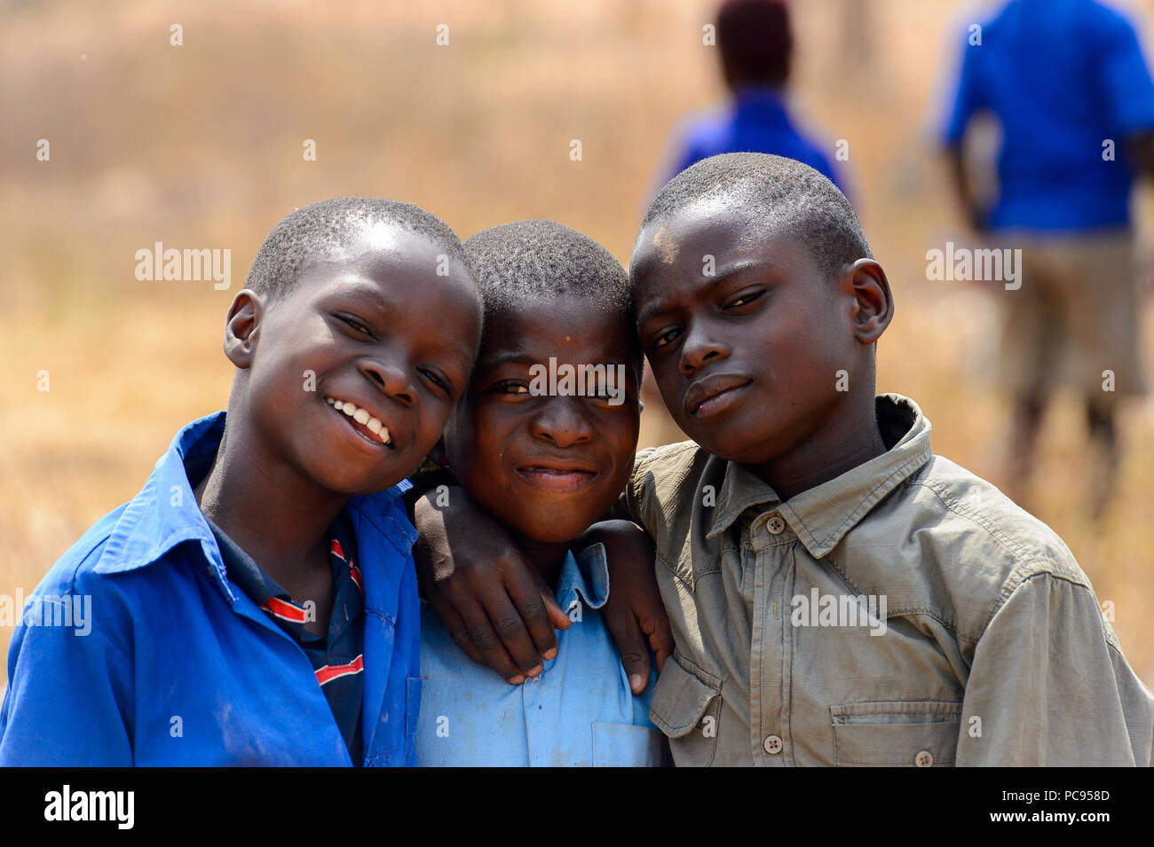 PIRA, BENIN - JAN 12, 2017: Unidentified Beninese children in school ...