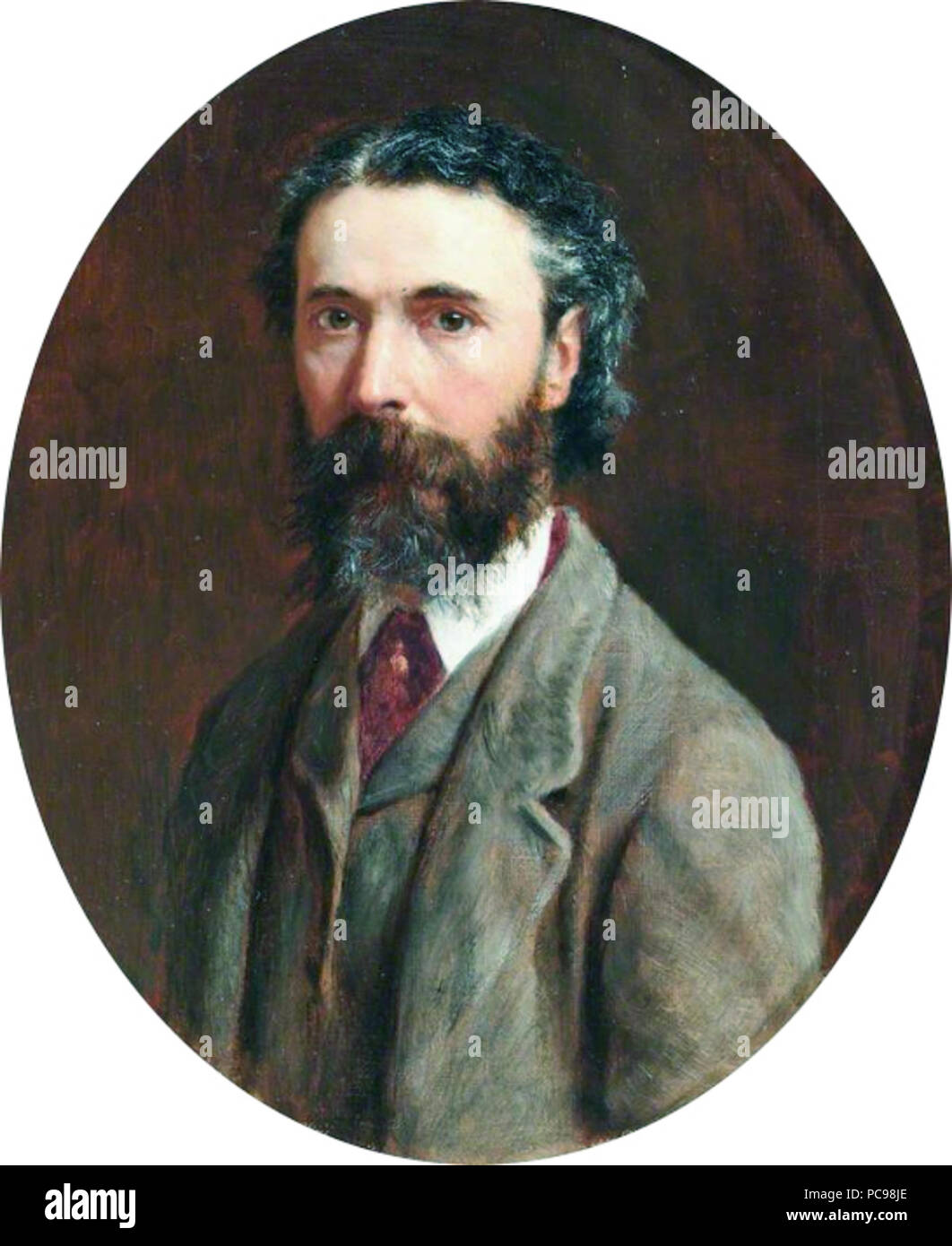 Self portrait *Oil on canvas *34.5 x 29.7 cm *1882 477 Peter Graham, by ...