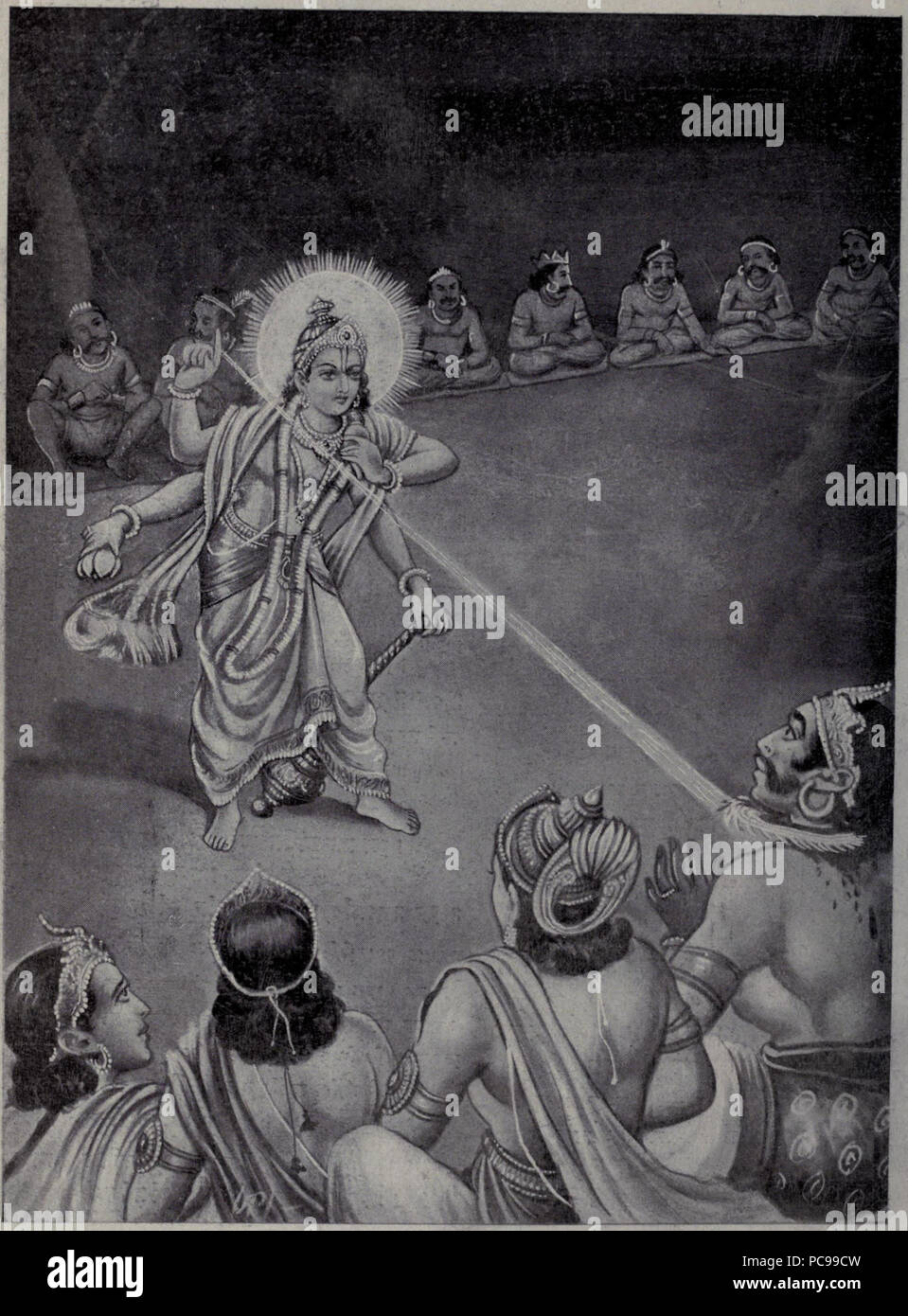 248 God Vishnu cut the head of Rahu with disk Stock Photo - Alamy