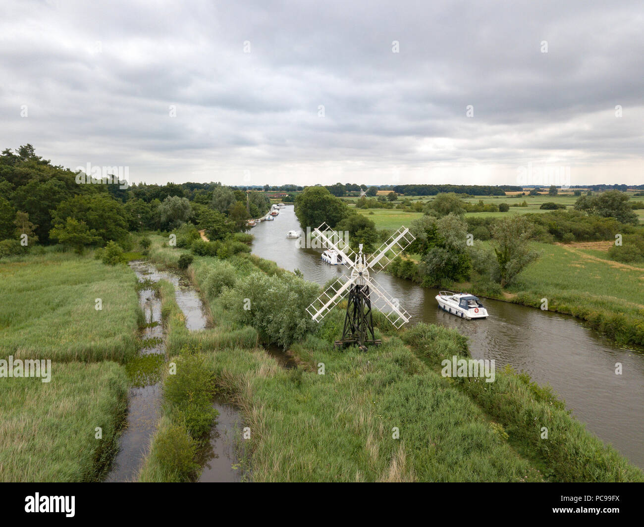 A windmill known as Boardmans Mill used as a drainage pump on the ...