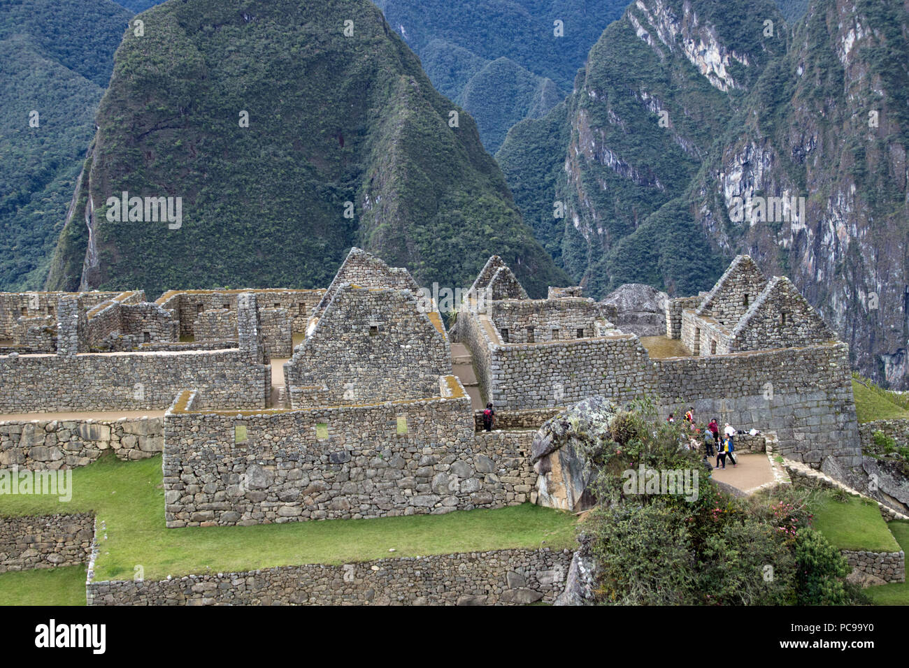 Ancient Inca Ruins at Machu Picchu Stock Photo - Alamy