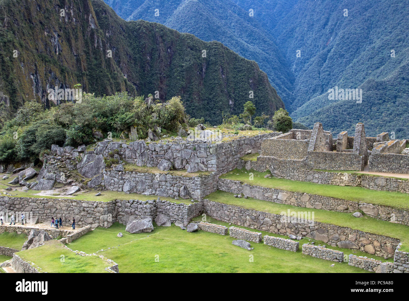 Ancient Inca Ruins at Machu Picchu Stock Photo - Alamy