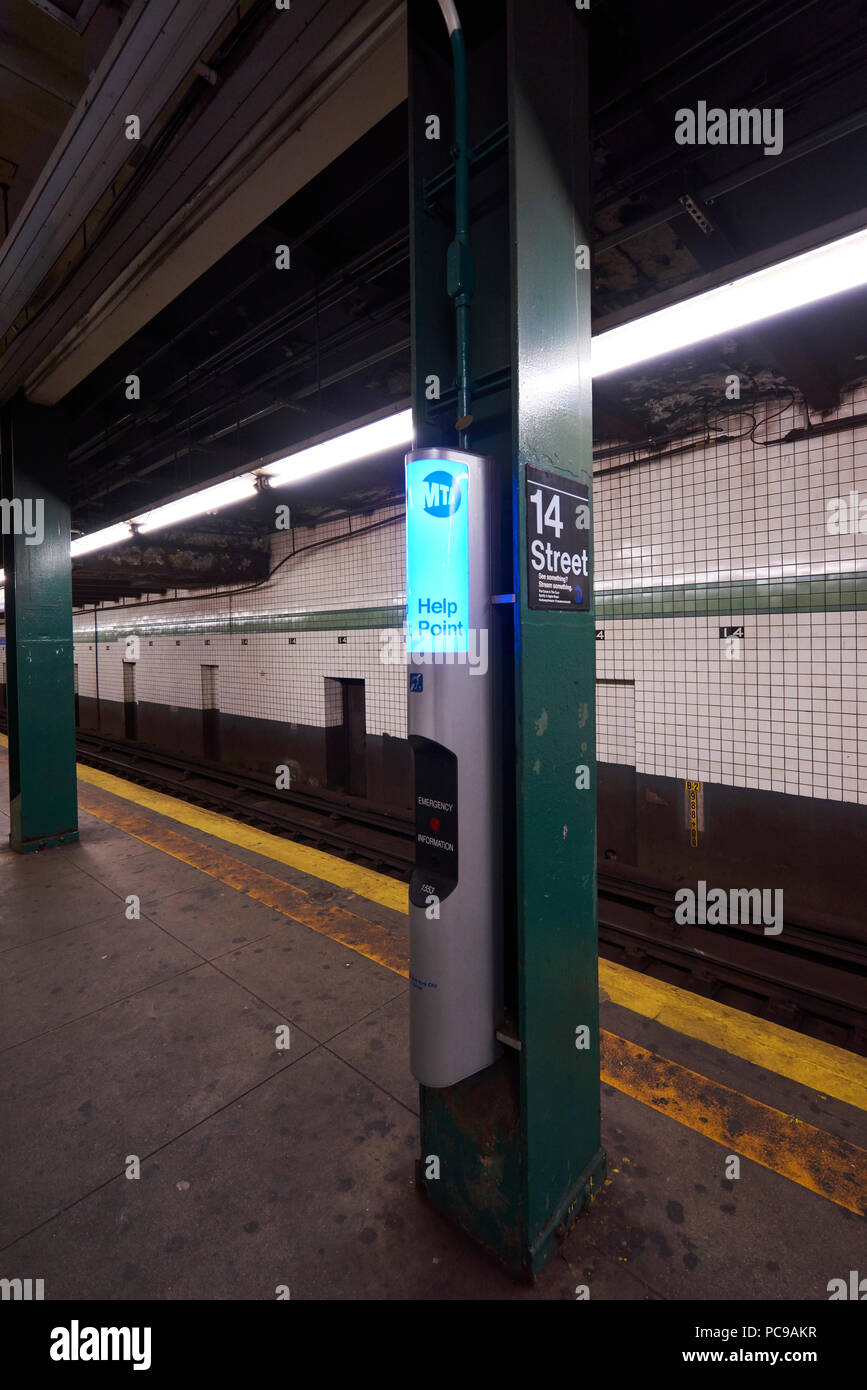 Hotspot booth at the subway platform Stock Photo - Alamy