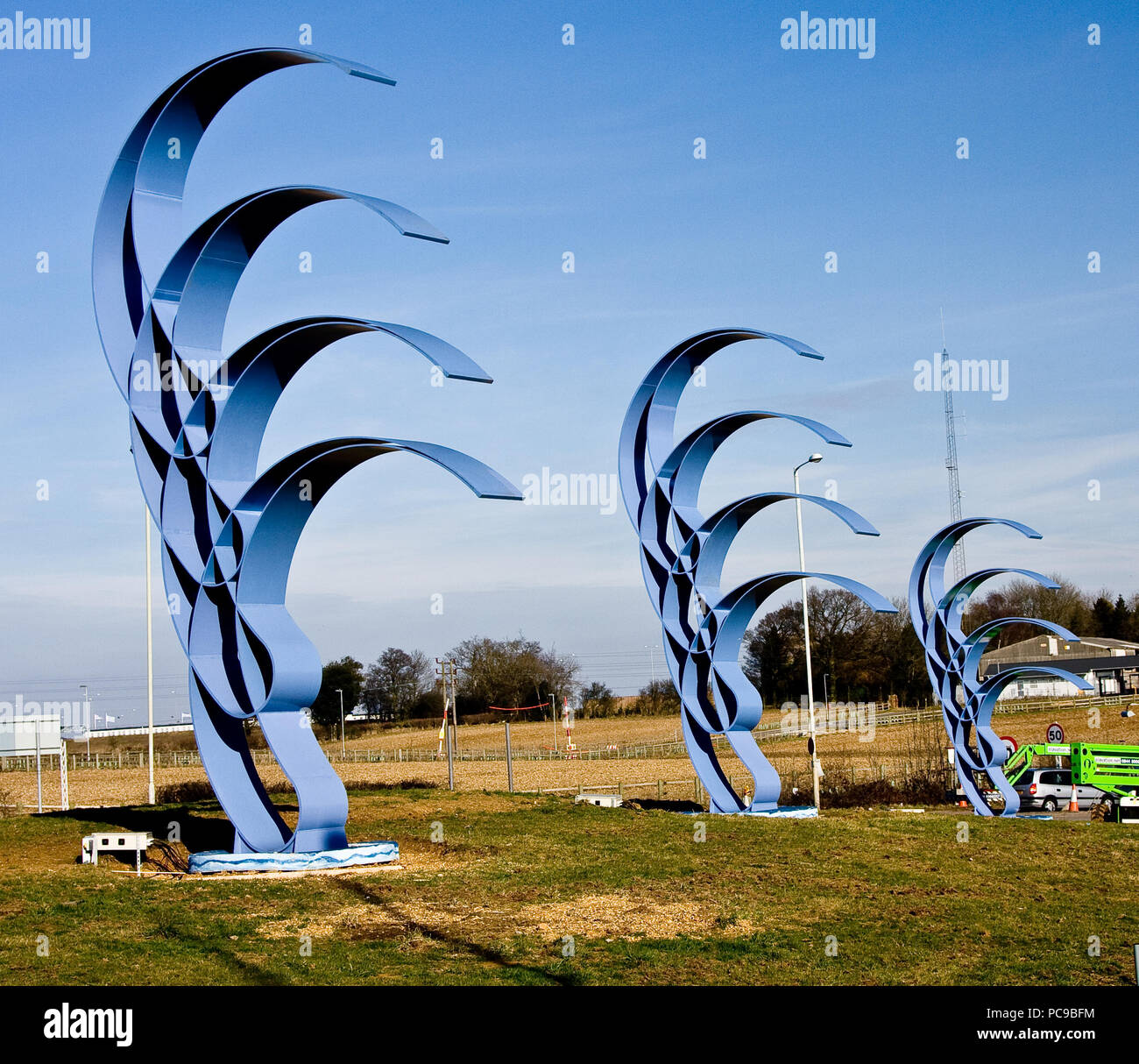 The Phoenix Gateway sculpture on the Roundabout at the junction of the ...