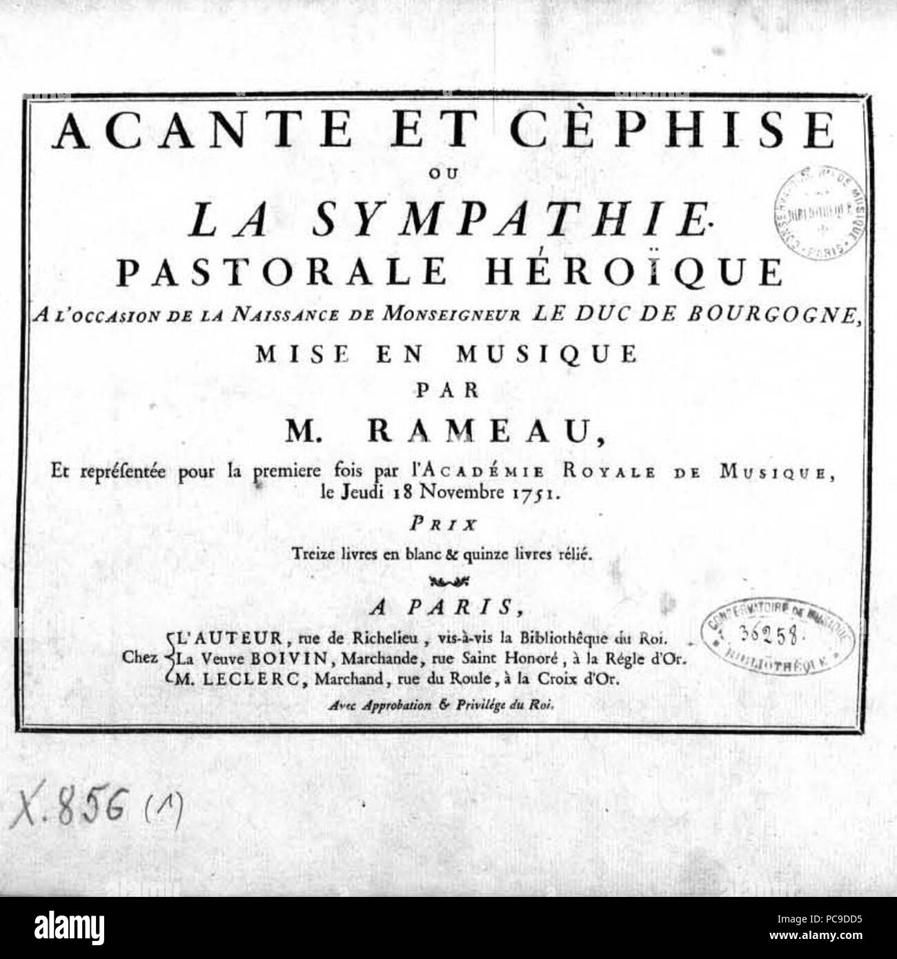 4 Acante et Cèphise Stock Photo - Alamy
