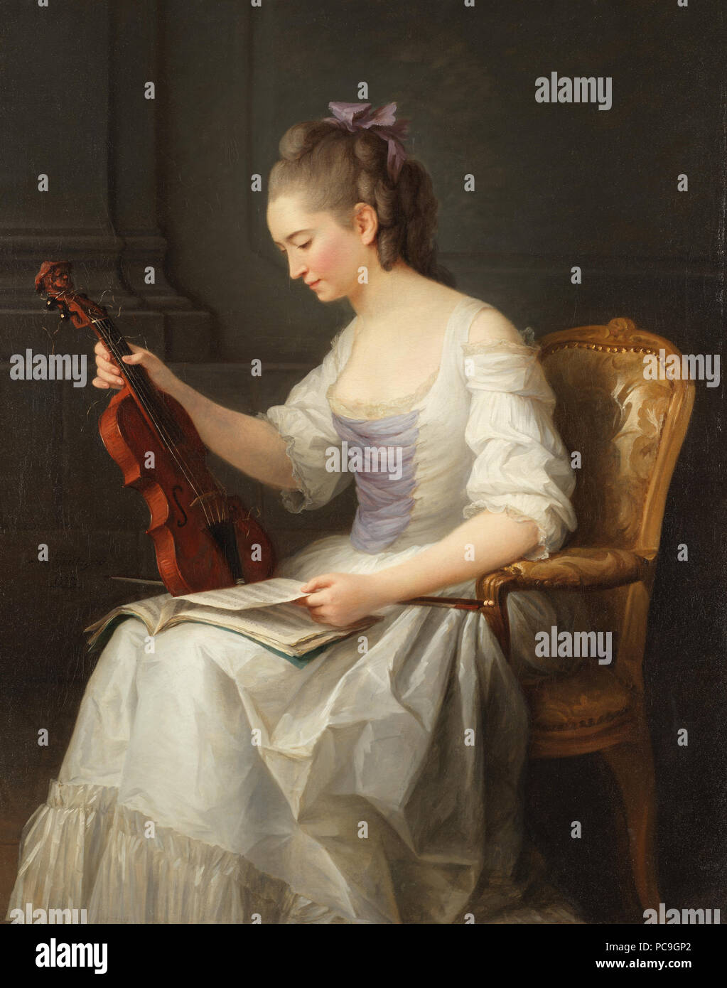 73 Portait of a violinist (Anne Vallayer-Coster) - Nationalmuseum ...