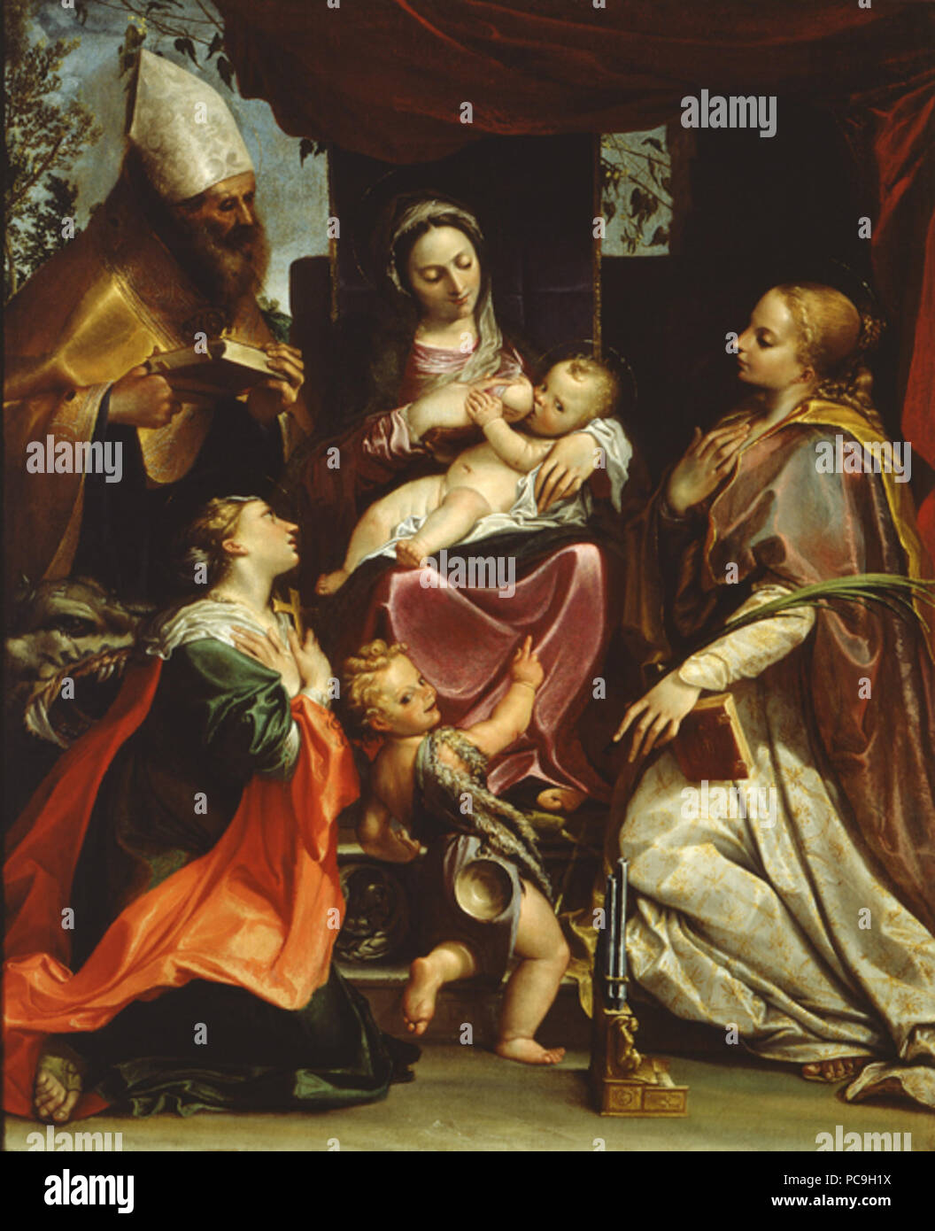 5 Agostino Carracci, Madonna, Galleria Parma Stock Photo - Alamy