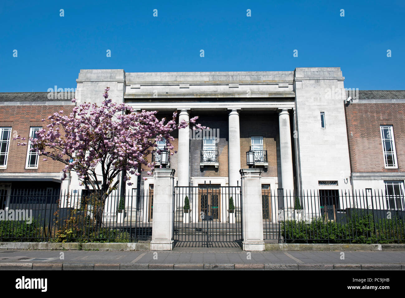 Stoke Newington Town Hall, London Borough of Hackney England Britain UK ...