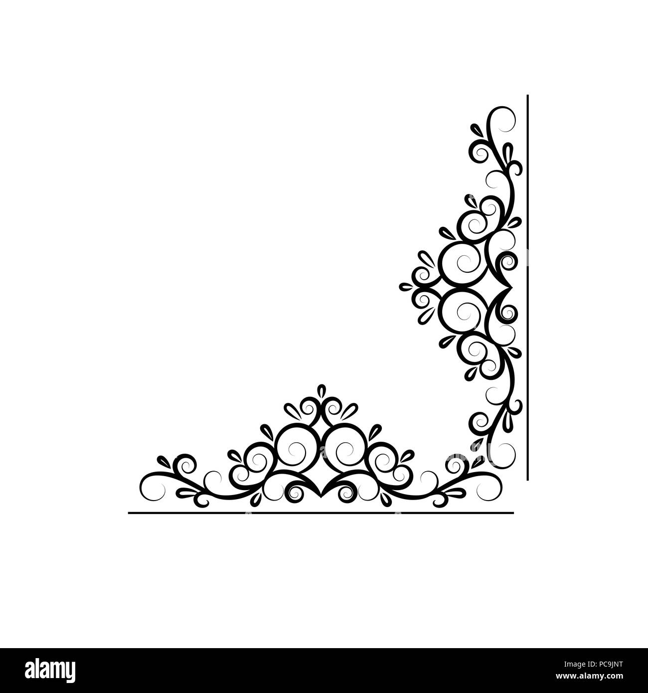 Vintage vector swirl frame Stock Vector Image & Art - Alamy