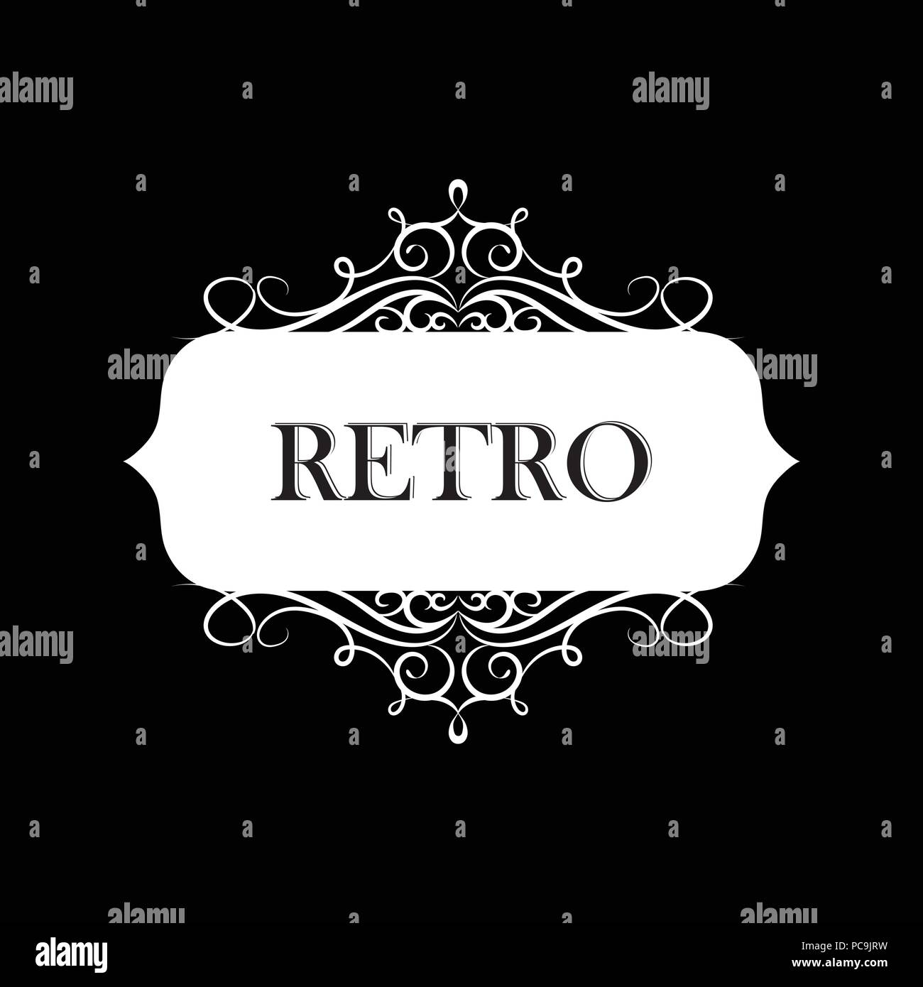 Vector illustration of old style label Stock Vector Image & Art - Alamy