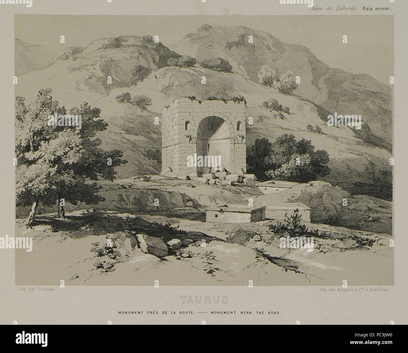 588 Taurus Monument prés de la route - Laborde Léon Emmanuel Simon ...