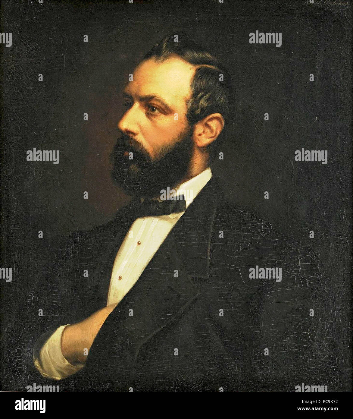 13 Bertha Valerius - Porträtt av Karl XV Stock Photo - Alamy