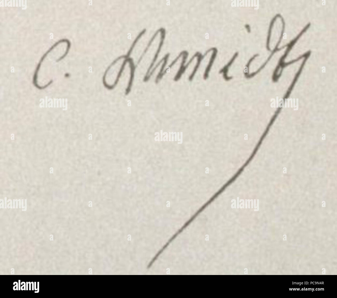 558 Signature de Charles Schmidt Stock Photo - Alamy