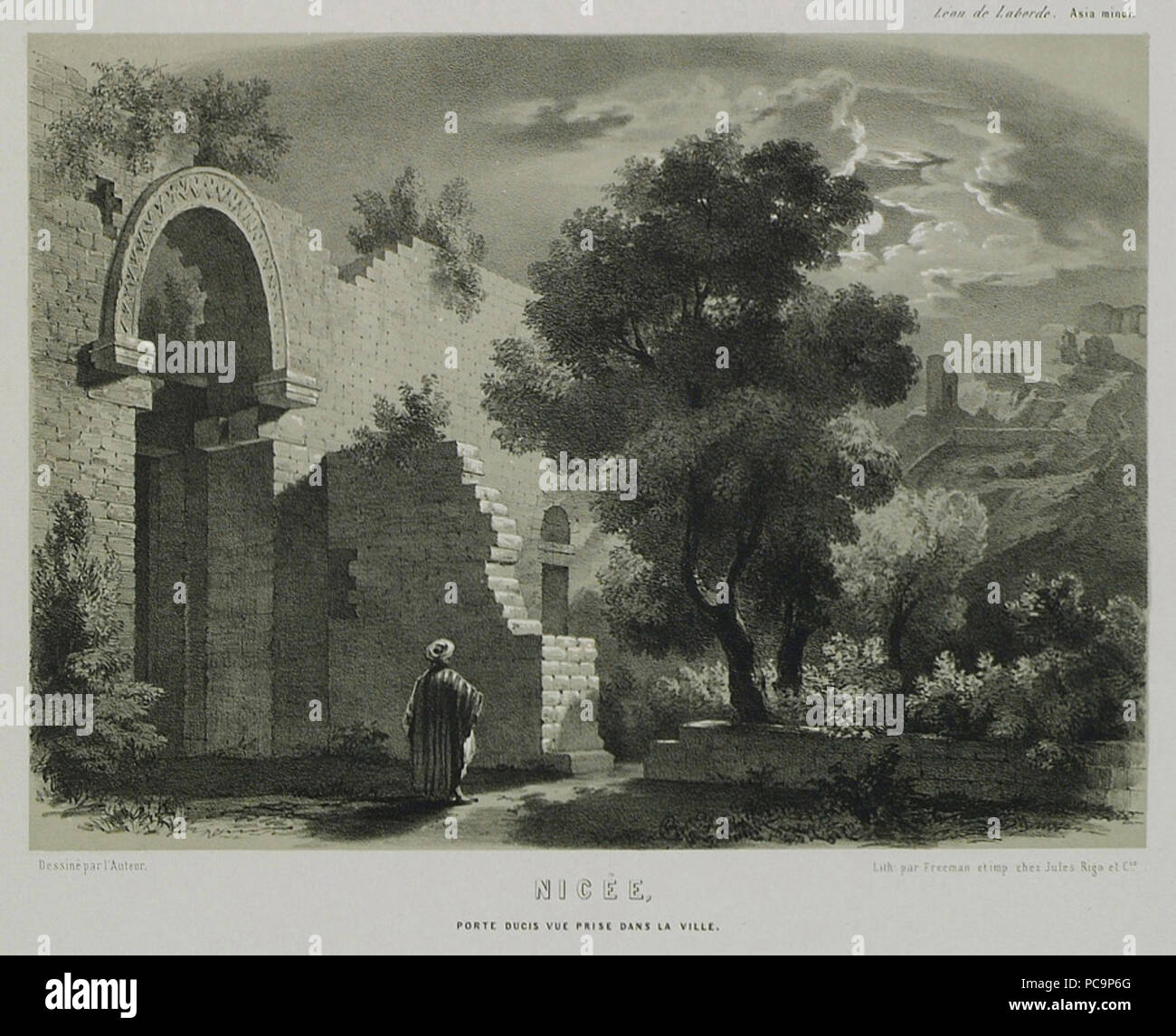 444 Nicée Porte Ducis vue prise dans la ville - Laborde Léon Emmanuel ...