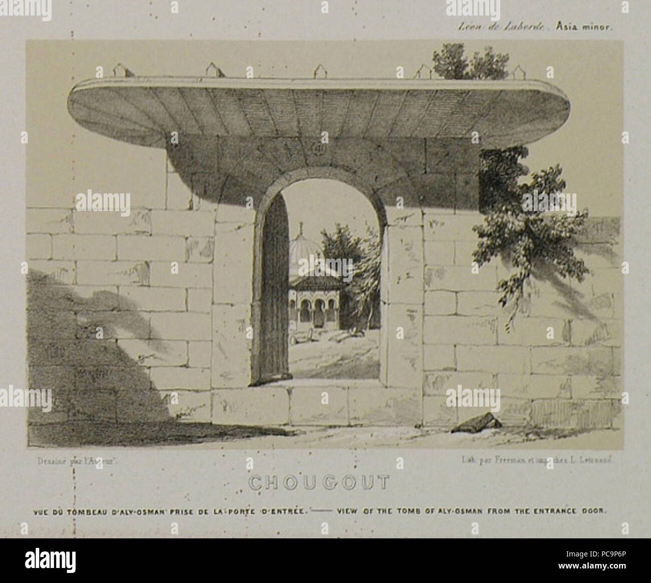 128 Choucout Vue du tombeau du Sultan Aly-Osman prise de la porte d ...