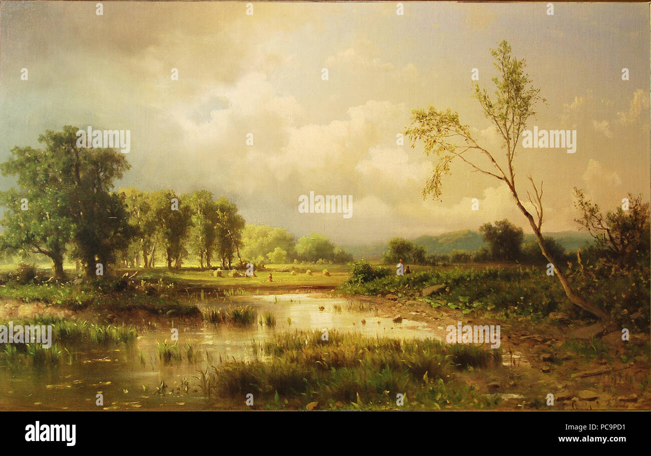 4 Adolf Chwala (1836-1900) - Letní krajina Stock Photo - Alamy