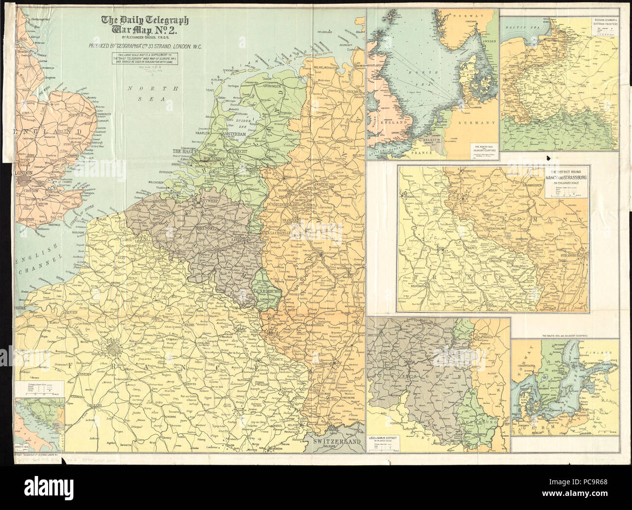 Daily telegraph map hi-res stock photography and images - Alamy