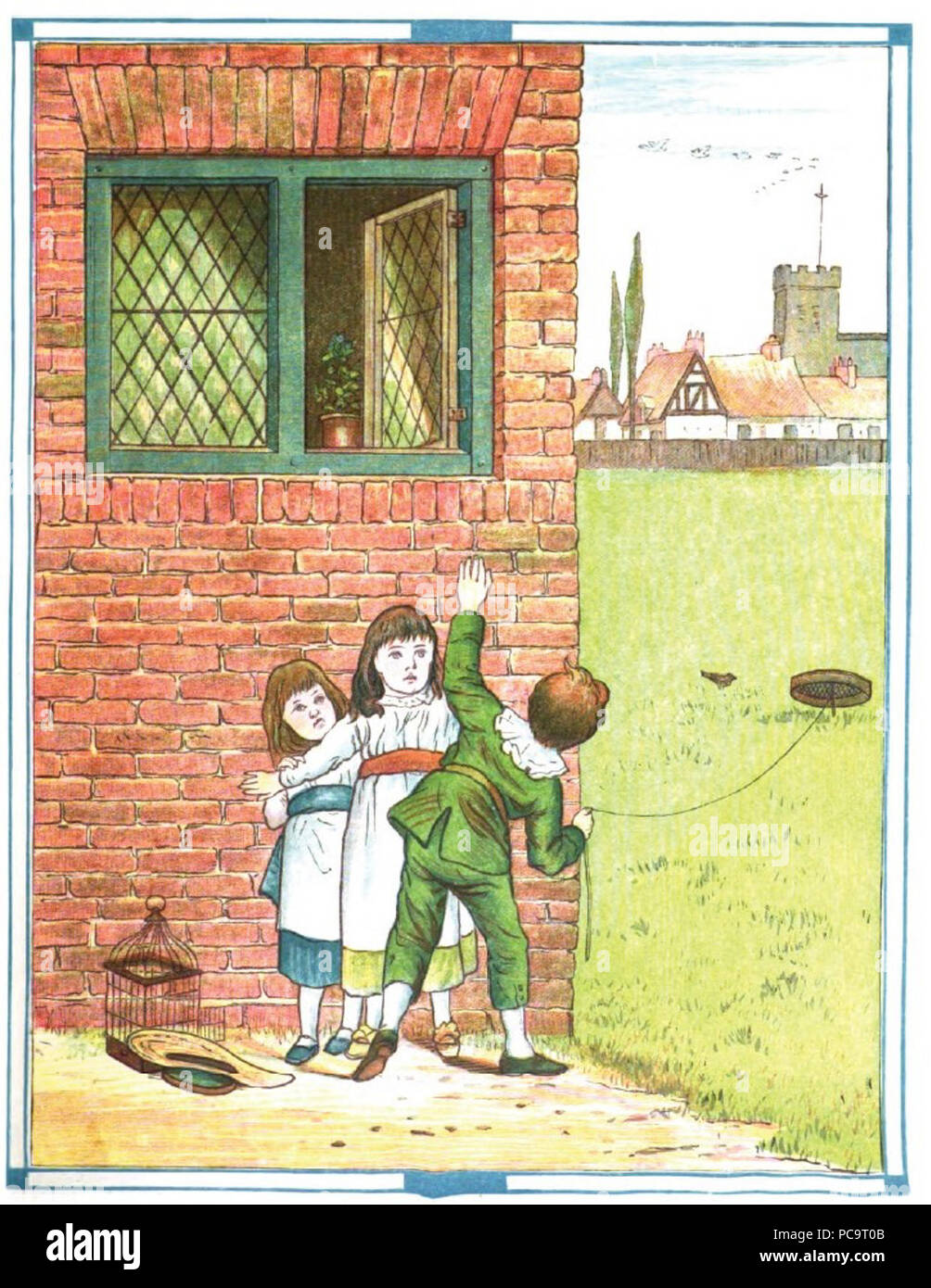 Afternoon Tea 1880 - The Bird-Catcher Stock Photo - Alamy