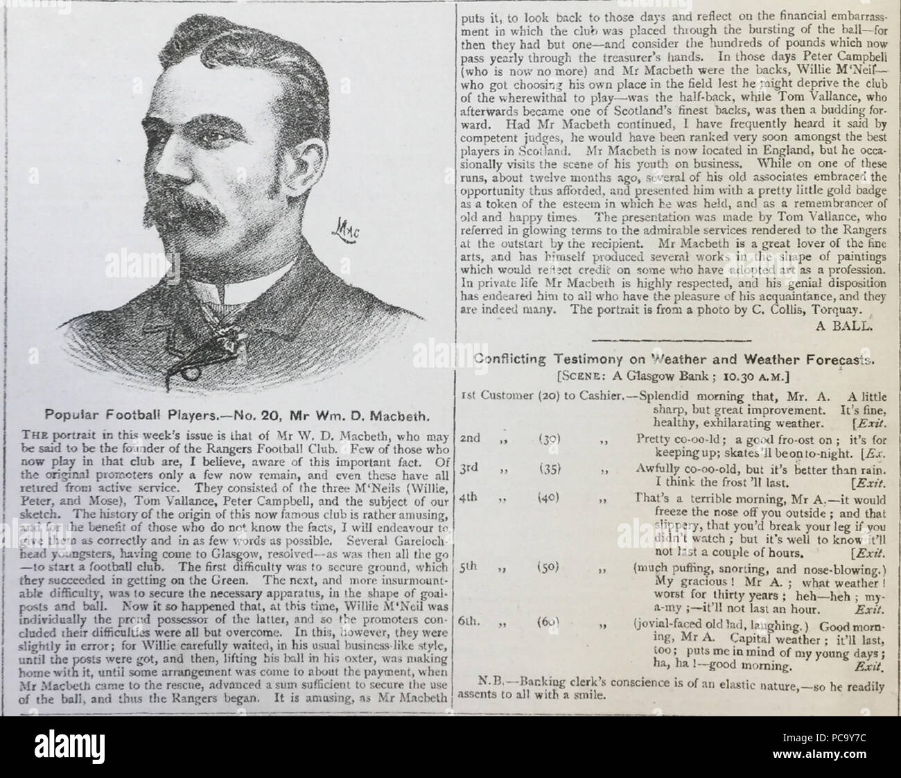 63 William McBeath portrait Stock Photo - Alamy