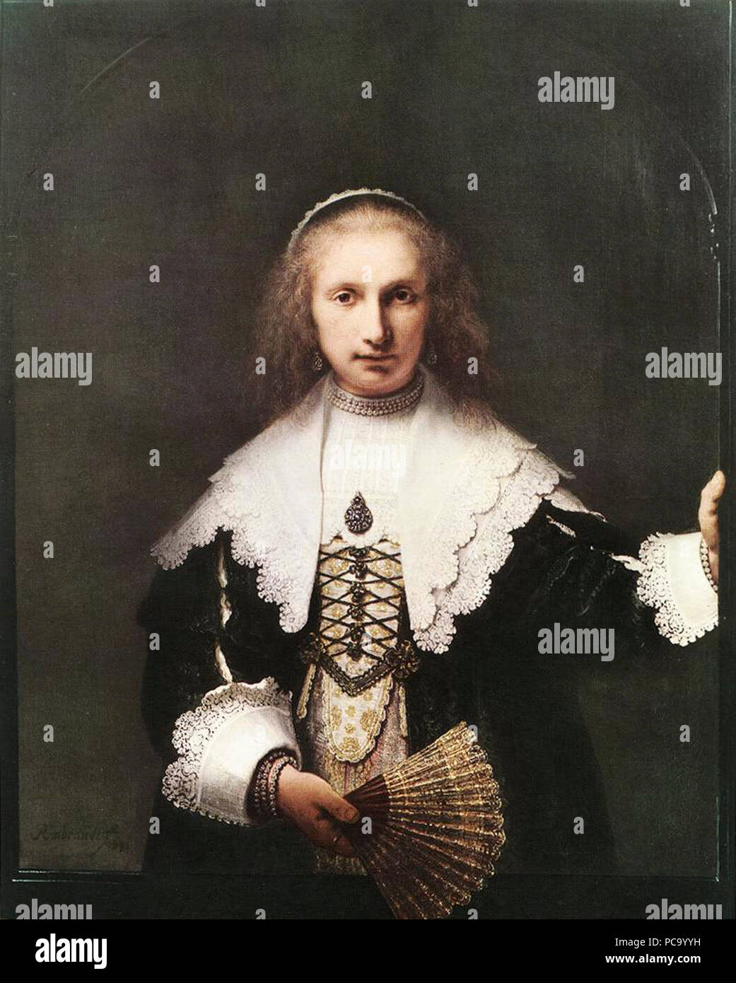 Agatha Bas (1641); Rembrandt van Rijn Stock Photo - Alamy