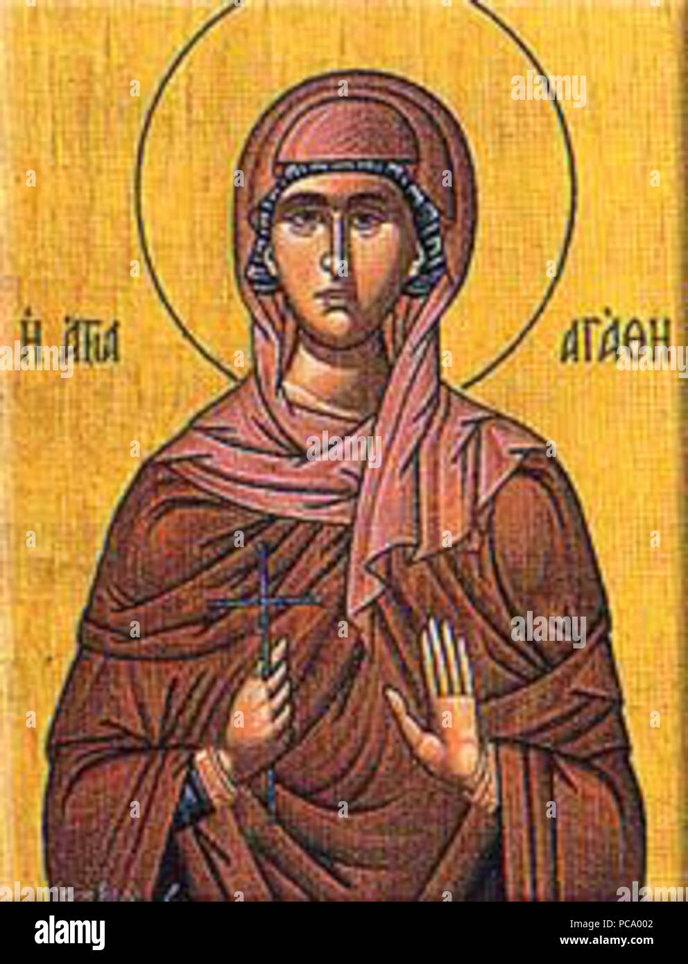 Agatha orthodox icon Stock Photo - Alamy