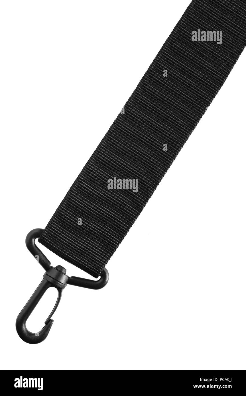 Black belt rope strap lanyard, hanging plastic clasp snap latch hook ...