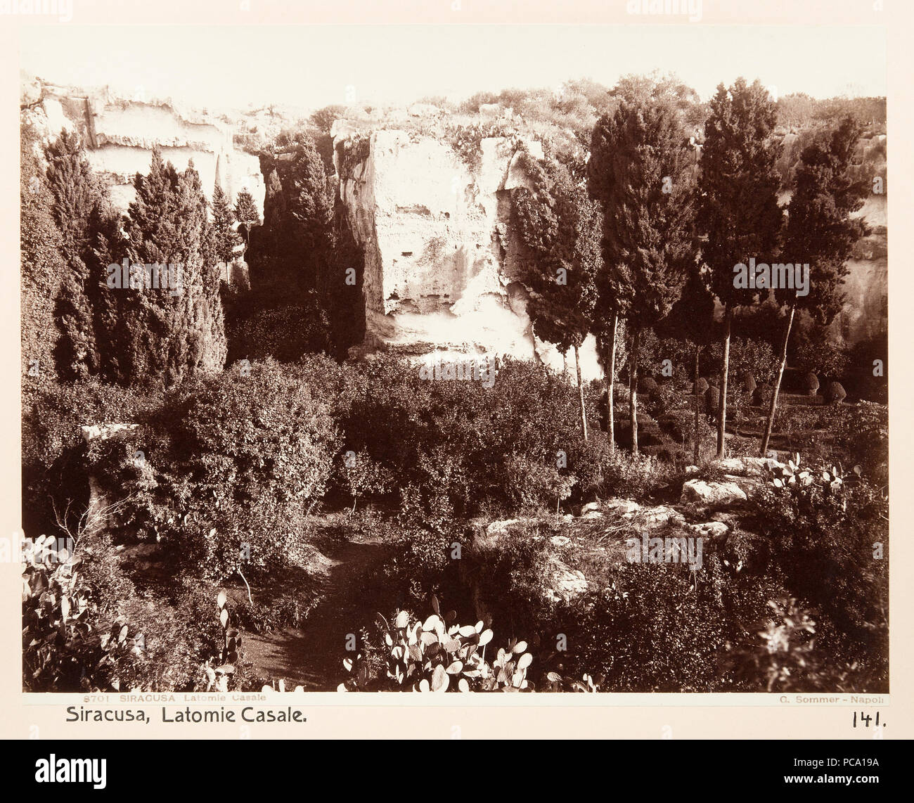 Inv.nr:LXVI:E.141. 34 Fotografi från Latomia i Syrakusa - Hallwylska ...