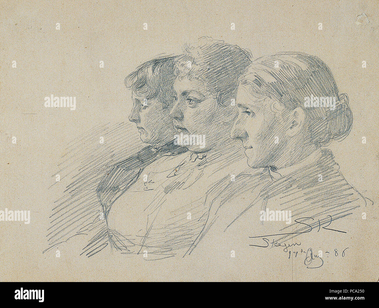 633 Vilhelmine Bramsen, Beatrice Diderichsen and Marianne Stokes Stock ...