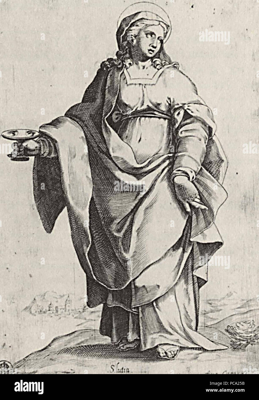 Agostino Carracci Hl. Lucia Stock Photo - Alamy
