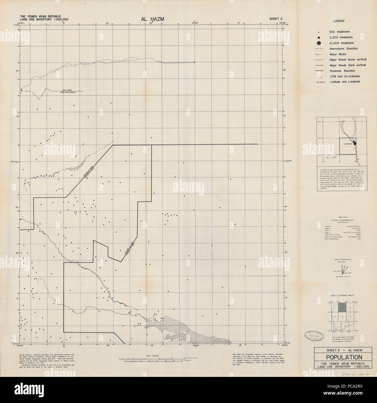 Agricultural land use inventory for Yemen Arab Republic ; a project in ...