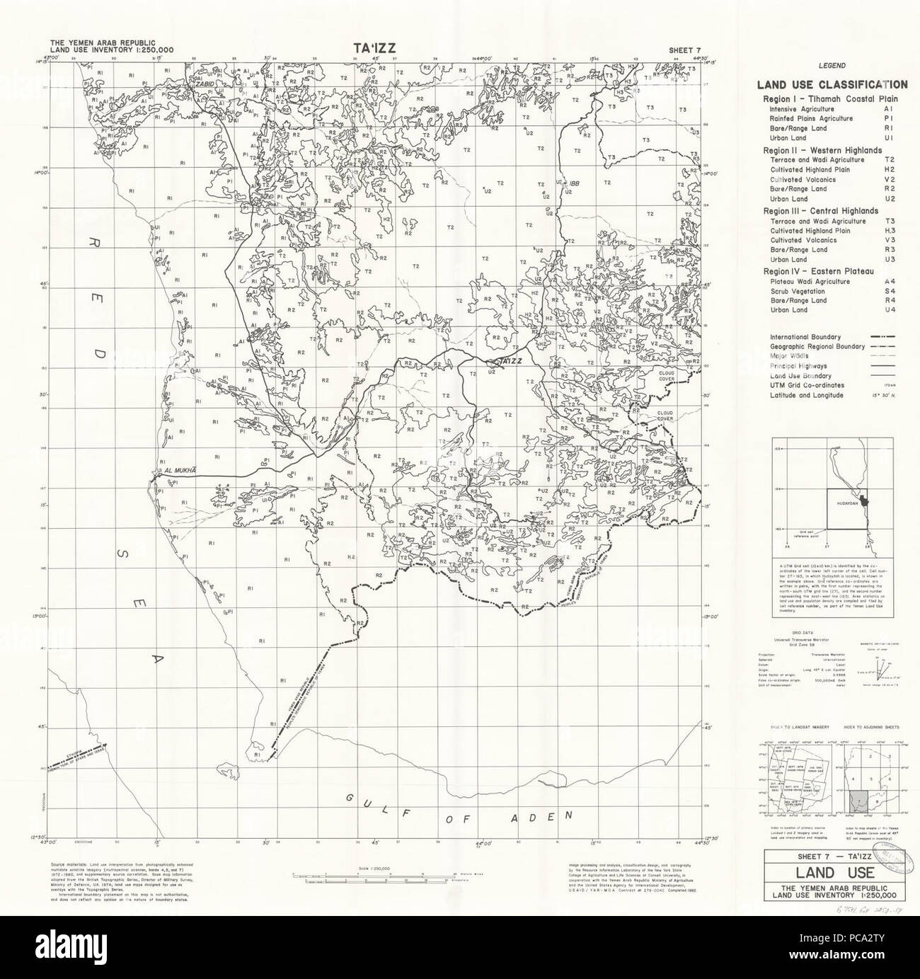 Agricultural land use inventory for Yemen Arab Republic ; a project in ...