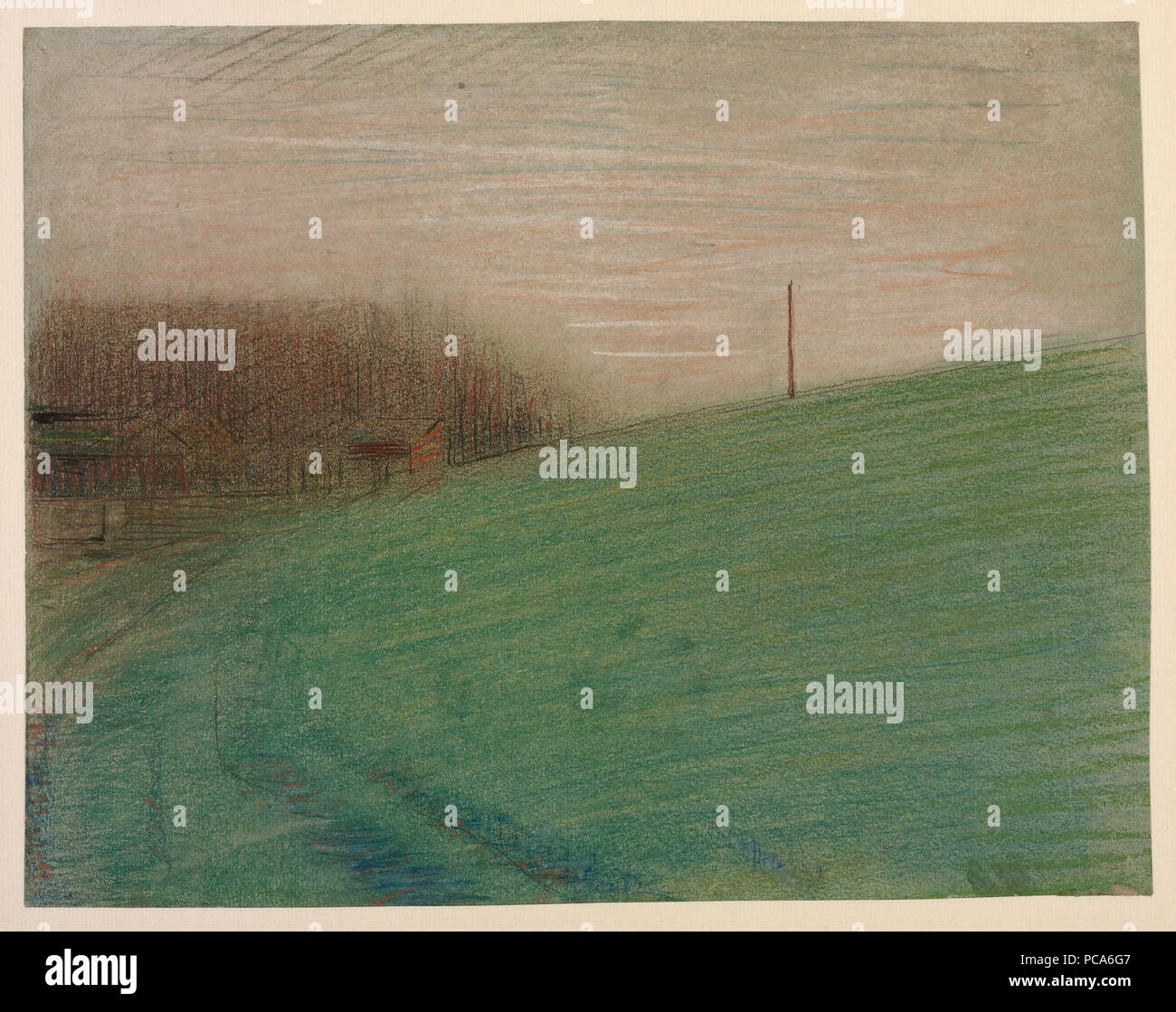 Georges Seurat 95 GUGG The Meadow Stock Photo - Alamy